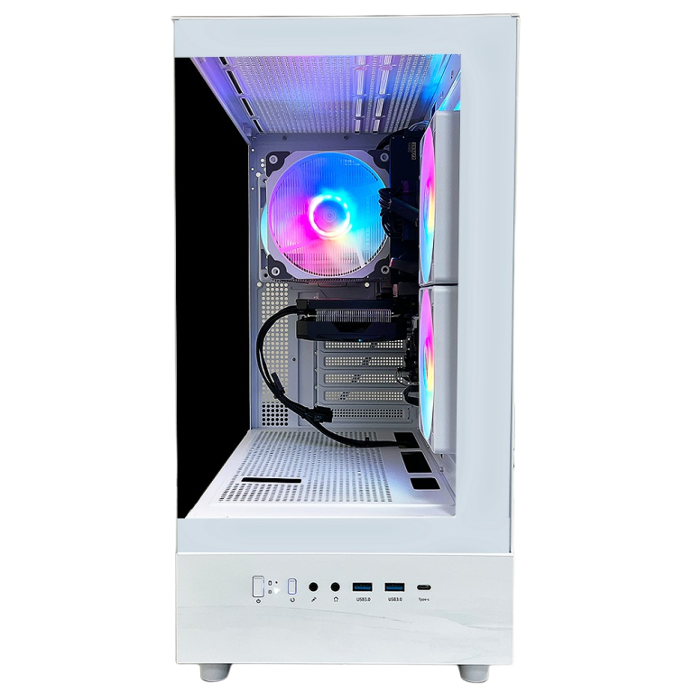 XR Fox AC - White - Fox PC-Gaming & Video Editing Custom Desktop PCs